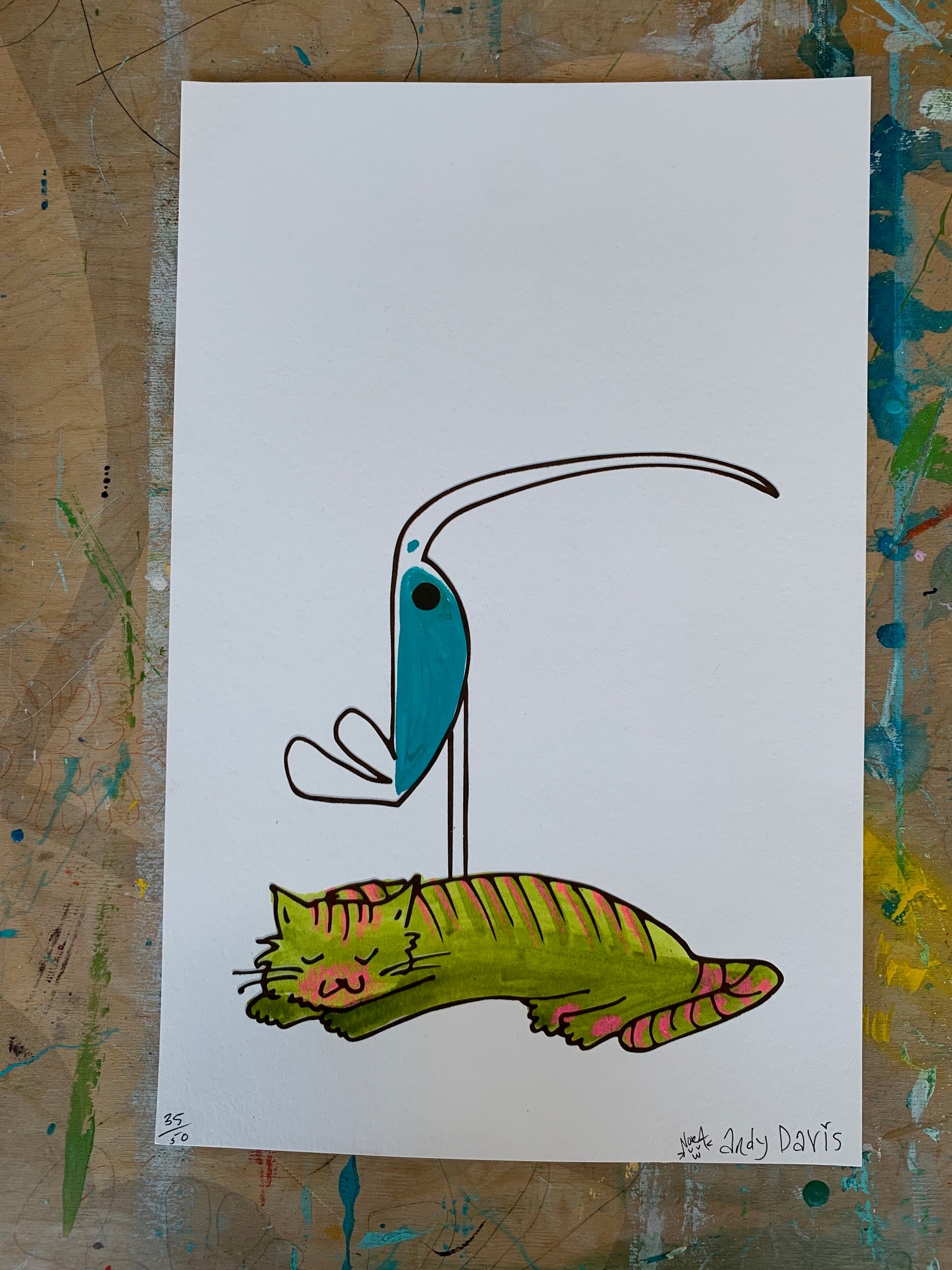 SH*T BURD ARTIST PRINT SERIES, 35 OF 50 – andydavisstudios